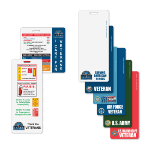 Custom Badge Hang Tags - Emergency Codes, Role Recognition, Military & VA